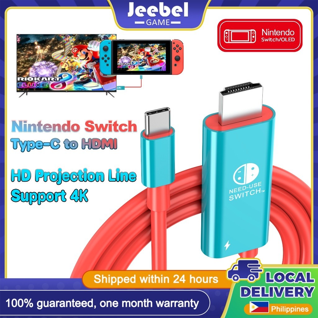 For Nintendo Switch OLED HDMI Dock Type-C To C USB 4K60Hz 100W PD Charging Cable Support Android ...
