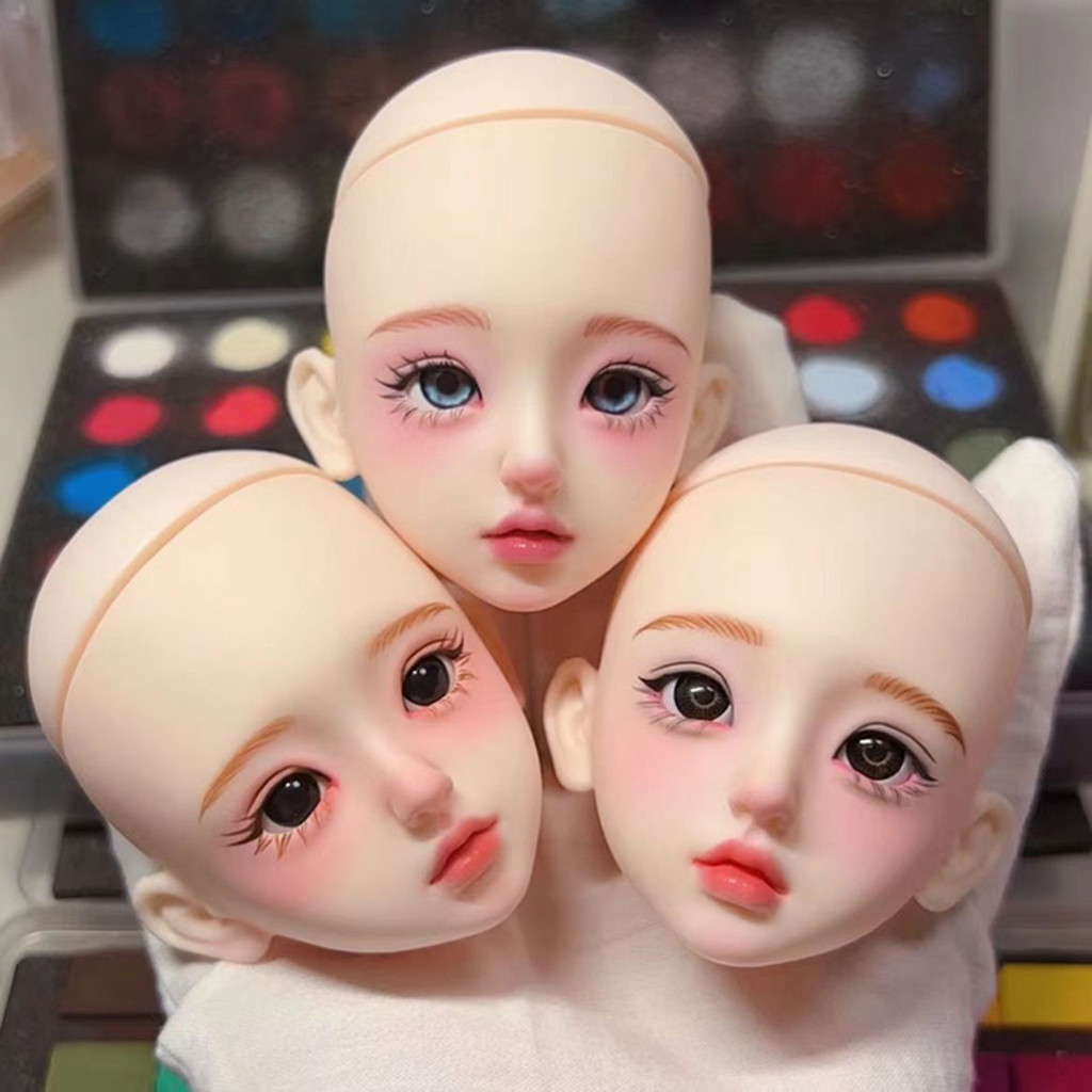 New Arrival 1/6 Head with Makeup for 28cm Girls Doll Accessories Open Head Dress Up Toys ...