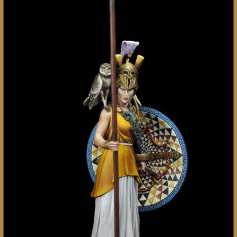 5D0 1/24 Scale 75Mm Ancient Greek Goddess Athena Assembled Model Kit ...