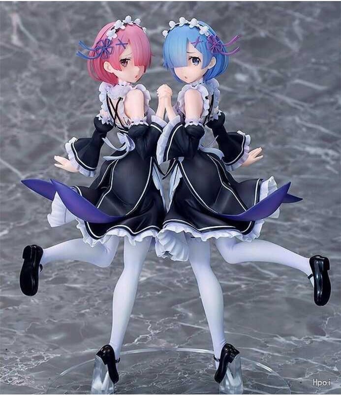 Re:Zero 25 Cm Starting Life In Another World Anime Rem & Ram Twins ...