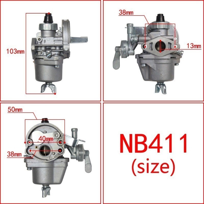 COD NB411 EC04 CG411 FJ411 Brush Cutter Carburetor Carburator 2 Stroke ...