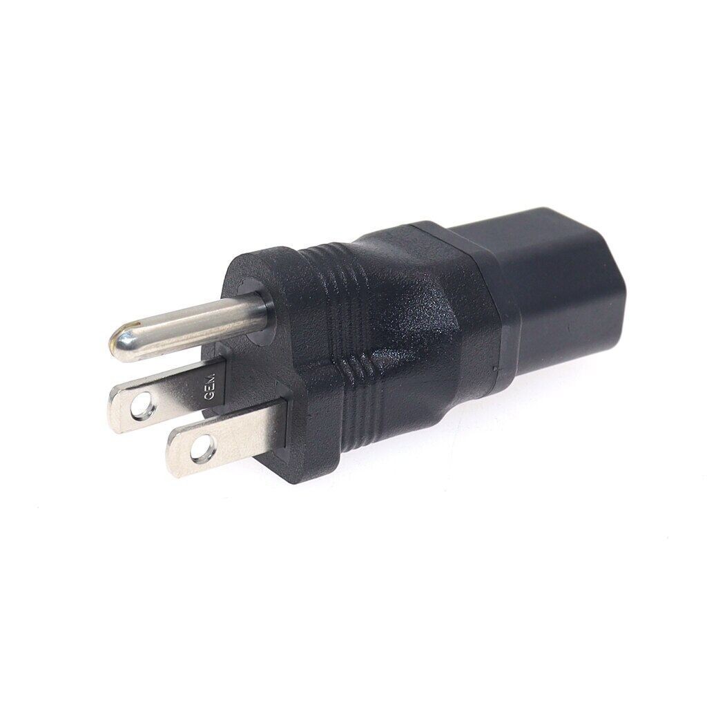 US Nema 5-15P 3 Prong Fused Male to IEC 320 C15 Receptacle Power ...