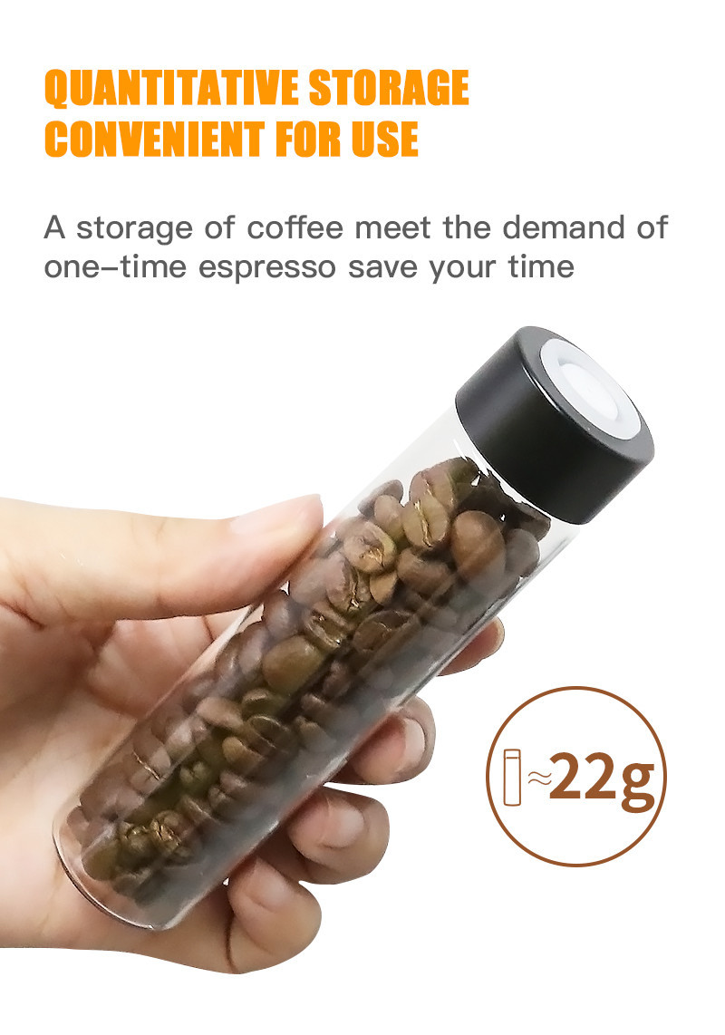 Single Dose Coffee Bean Storage Tubes With Exhaust Valve 17g-22g ...