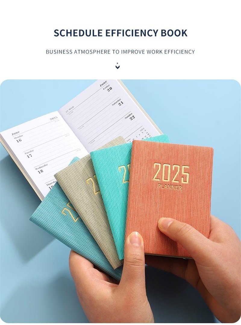 Ossayi Portable 2025 Daily Weekly Planners A7 Schedule Notebooks ...