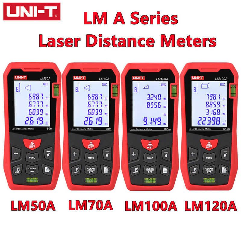 Laser Uni-T Rangefinder Lm50a Lm70a Lm100a Lm120a Digital Distance Meter Electronic Tape Measure ...