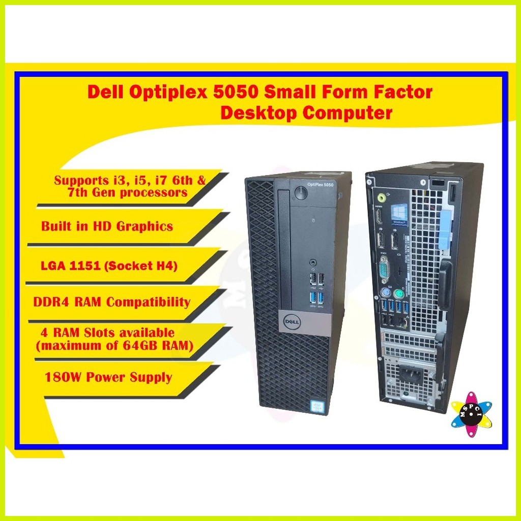 ♨ Desktop Computer Dell Optiplex 5050 (SFF) No Processor, No RAM, No ...