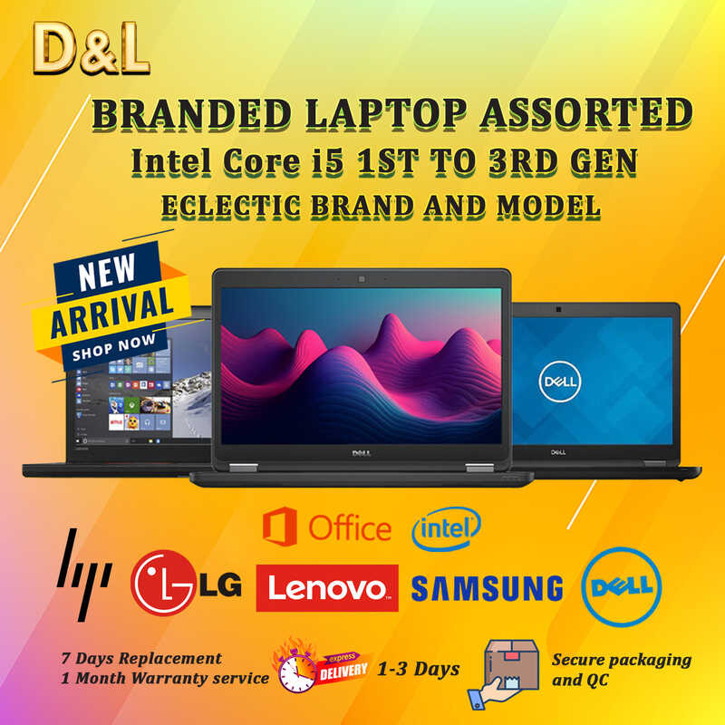 Branded Laptop Assorted I5 1St To 3Rd Gen 4Gb Ram 120Gb SSD ...
