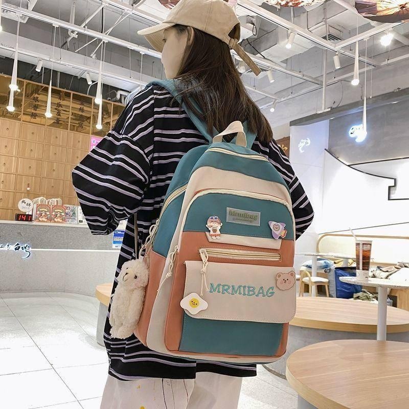 Female school bag middle school student ins middle school student ...