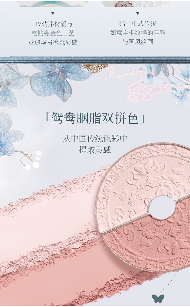Flower Knows Butterfly Cloud Shoulder Series Two-Tone Blush New Matte ...