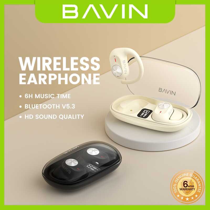 Ba67 BAVIN Hi-Fi Bluetooth Open Wireless Bone Conductor TWS Earphone W ...