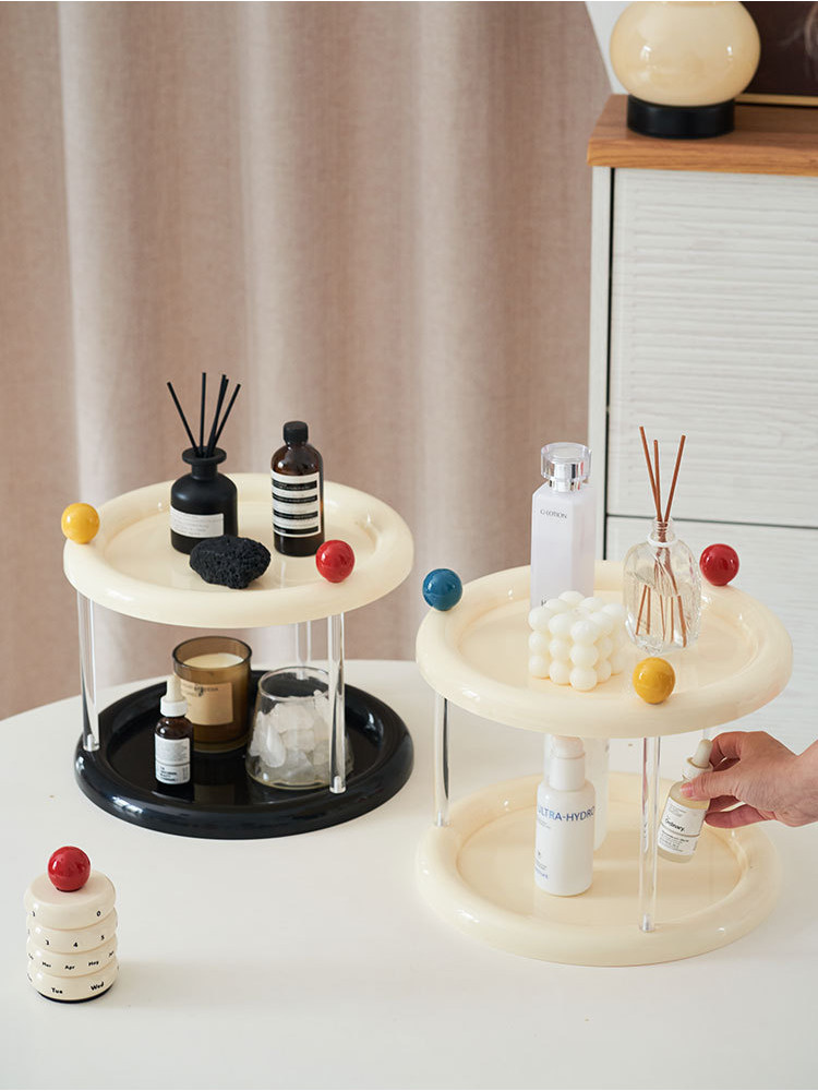 Dopamine Round Small Objects Rack Office Desktop Multi-Layer Storage ...