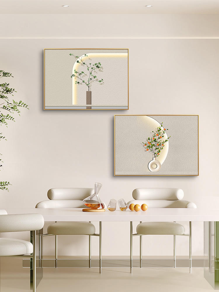 Nordic Style Electricity Meter Box Decorative Painting Cream Style ...