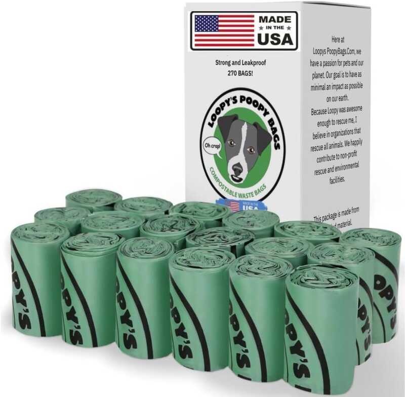 Loopy's Poopy bags- Dog Poop Bags, Guaranteed Leak Proond Extra Thick ...