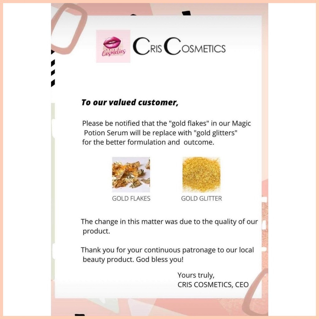 WAND) Magic Potion Serum with Gold flakes By: CC Glam & Beauty | Cris ...