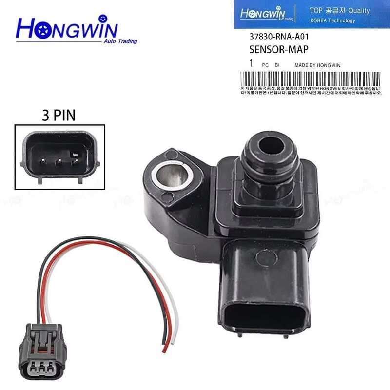 A Manifold Pressure MAP Sensor 37830-Rna-A01 For ACURA ILX MDX RL RLX ...