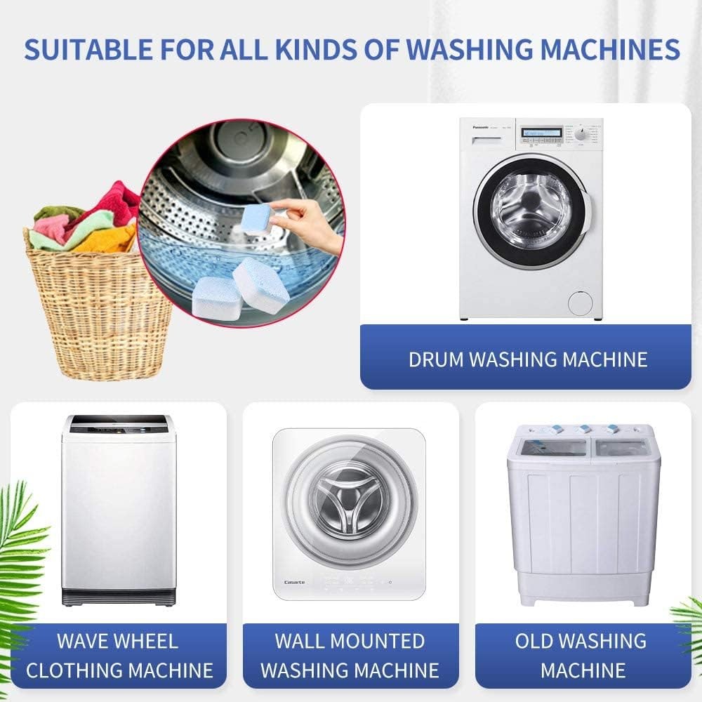 Washing Machine Effervescent Tablets for Descaling, Disinfection ...