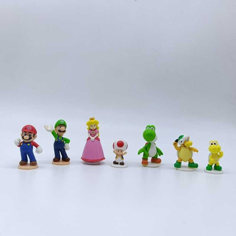 Official Loose Super Mario Cartoon Figures Models Dolls Miniature ...