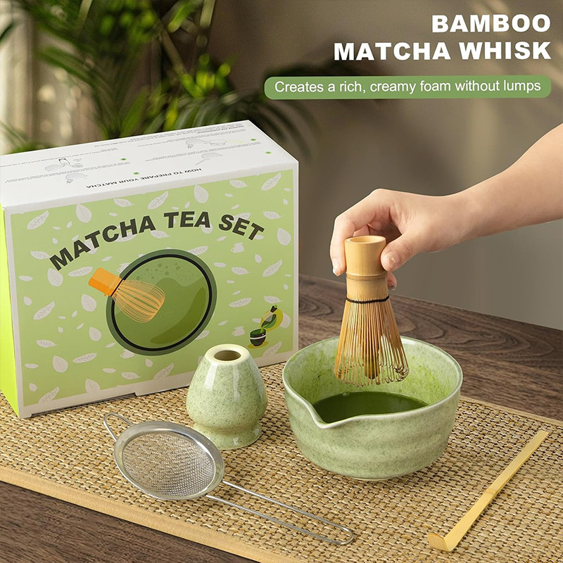 Matcha Brewing 5-piece Set Green Tea Brewing Set Matcha Brewing Cup ...