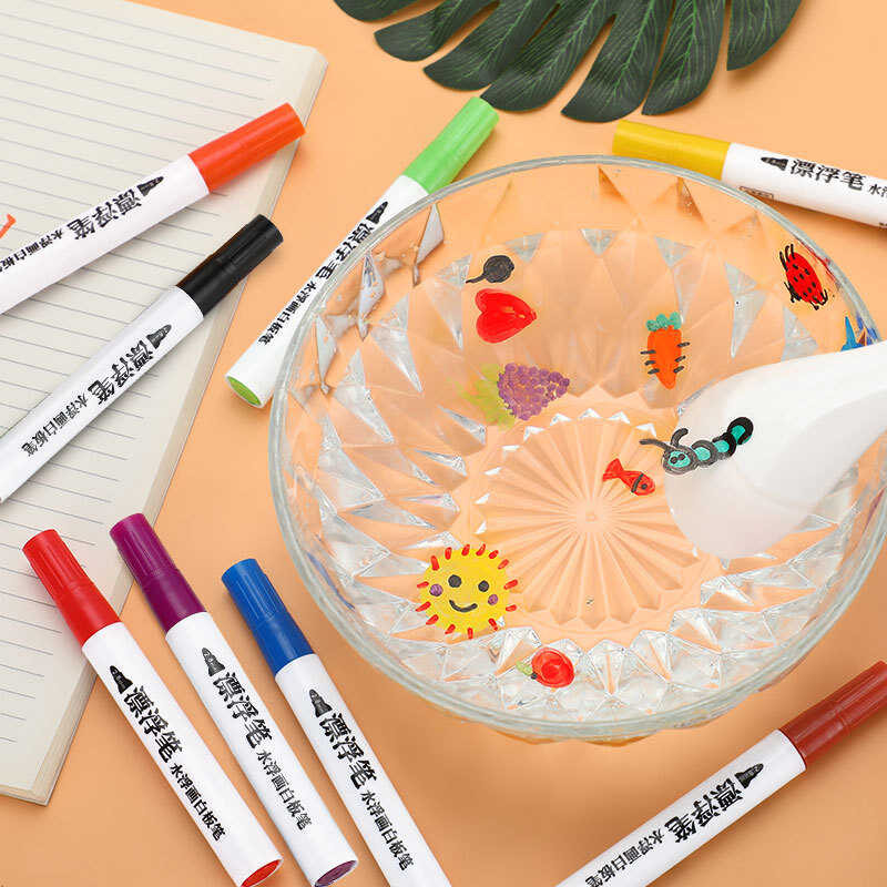 Magical Water Painting Pen Floating Doodle Pens 4/8/12 Colors Kids ...