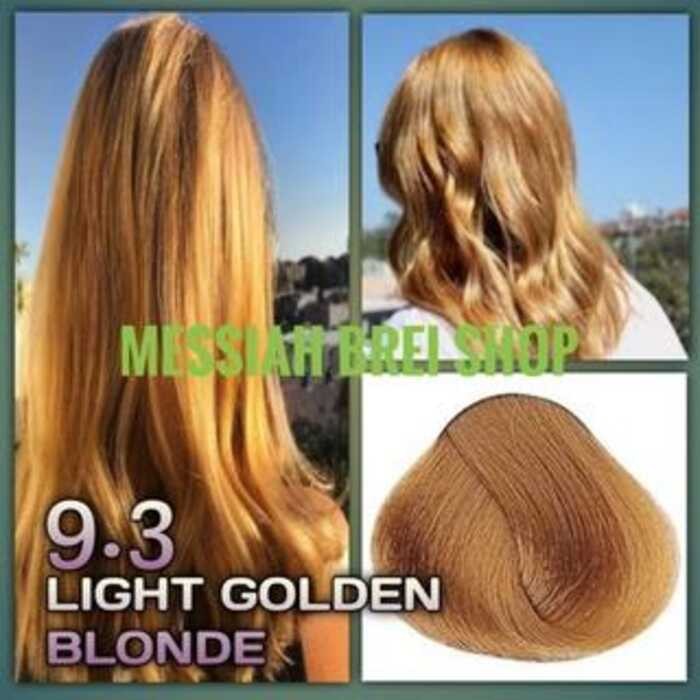 BREMOD 9.3 LIGHT GOLDEN BLONDE HAIR COLOR SET WITH OXIDIZING Hair Dye ...