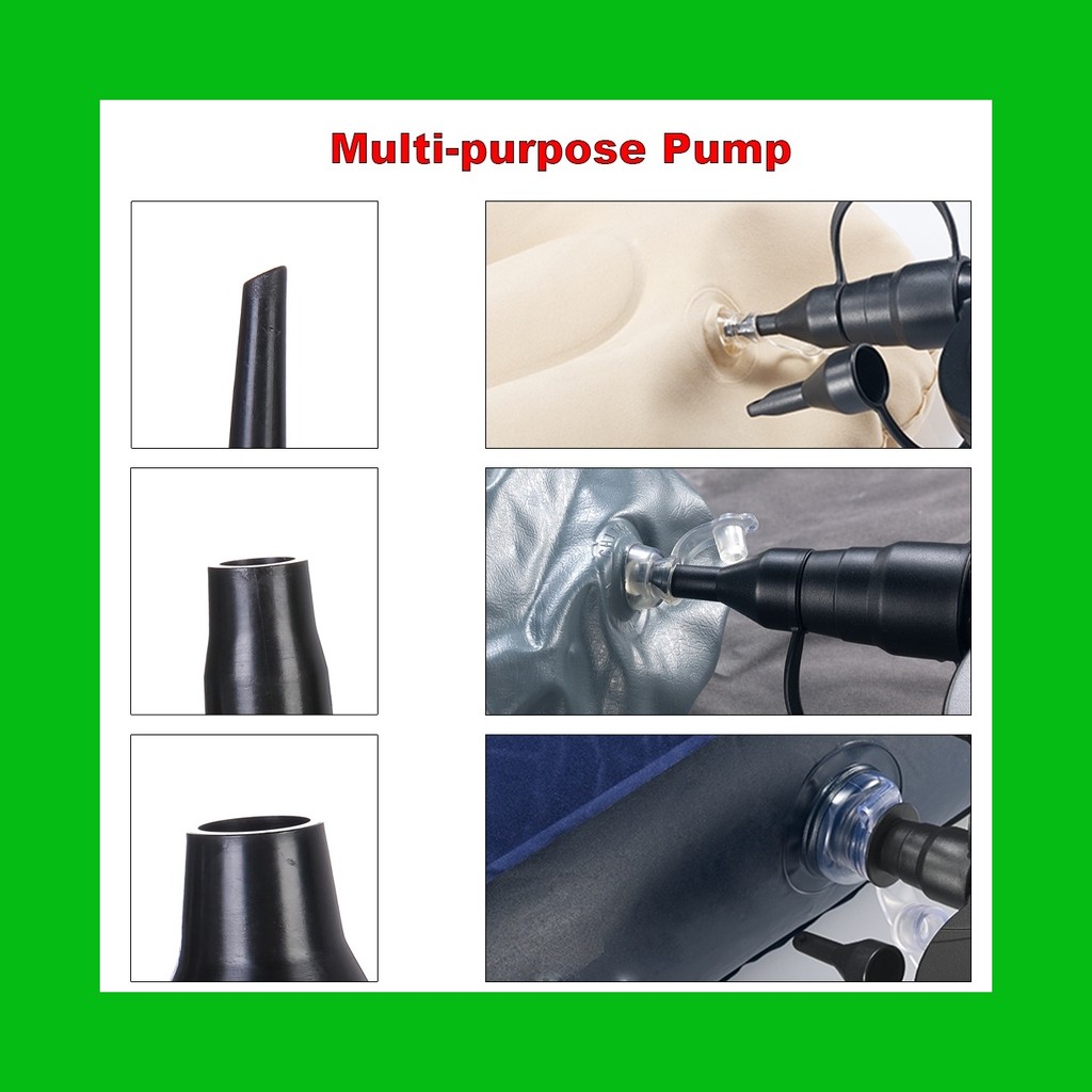 LuxNovas Portable Manual AC Inflatable Pump Electric Air Pump Hand Held ...