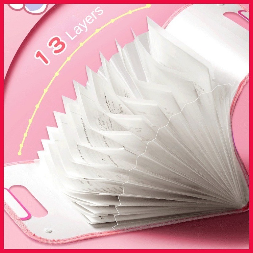 ∮ ☆ Portable Vertical Expanding File Accordion Folder with 13 Pockets ...