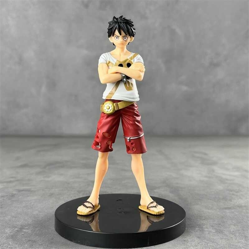One Piece DXF The Movie RED Luffy Standing Anime Figure Model Desktop ...