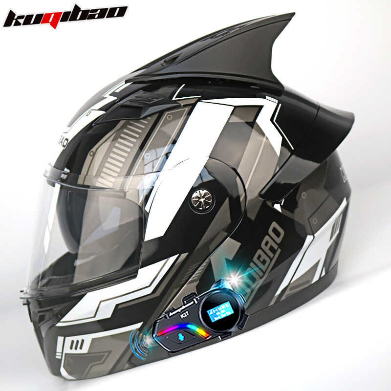 Dual Cool Rider Lens Face Helmet Motorcycle Bluetooth Helmet Motorcycle ...