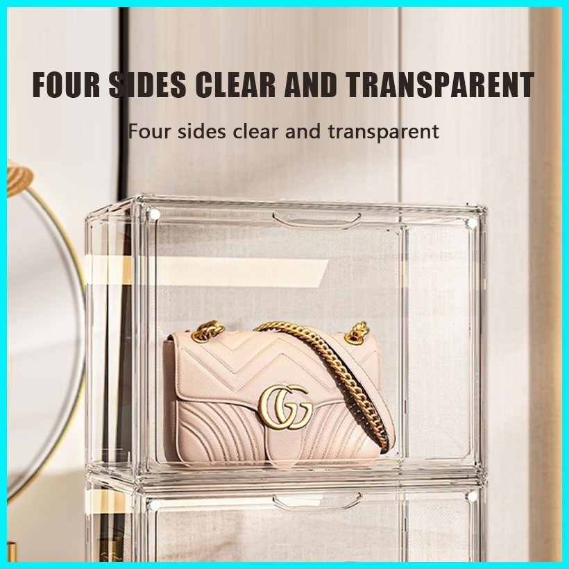 Acrylic Toy Storage Box For storing bags/shoes transparent Acrylic ...