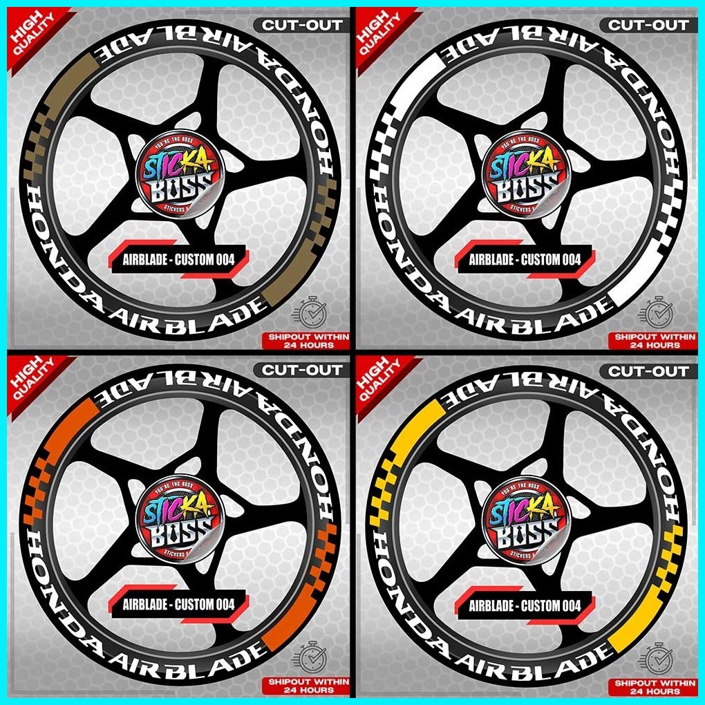 AIRBLADE 150 / 160 MAG STICKER SET ( 2 MAGS ) - CUSTOM 004 | VINYL ...