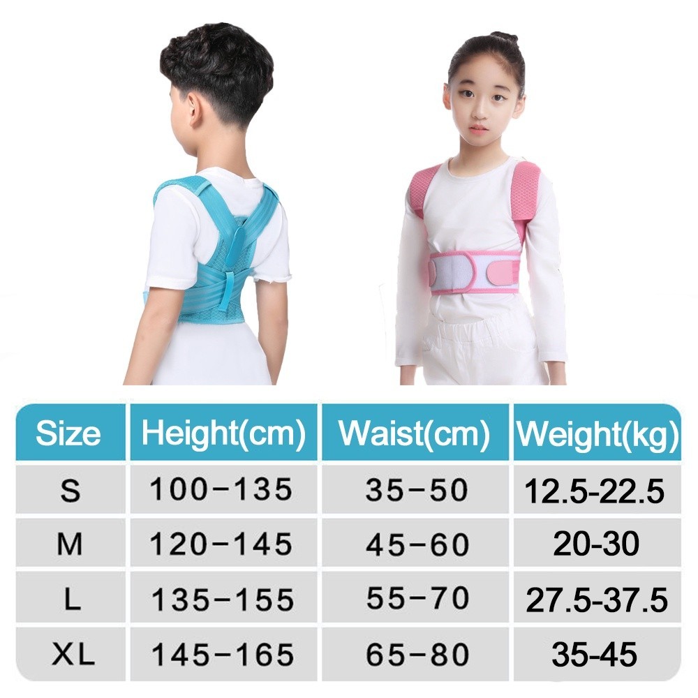 Adjustable Children Posture Corrector Back Support Belt Kids Orthopedic ...