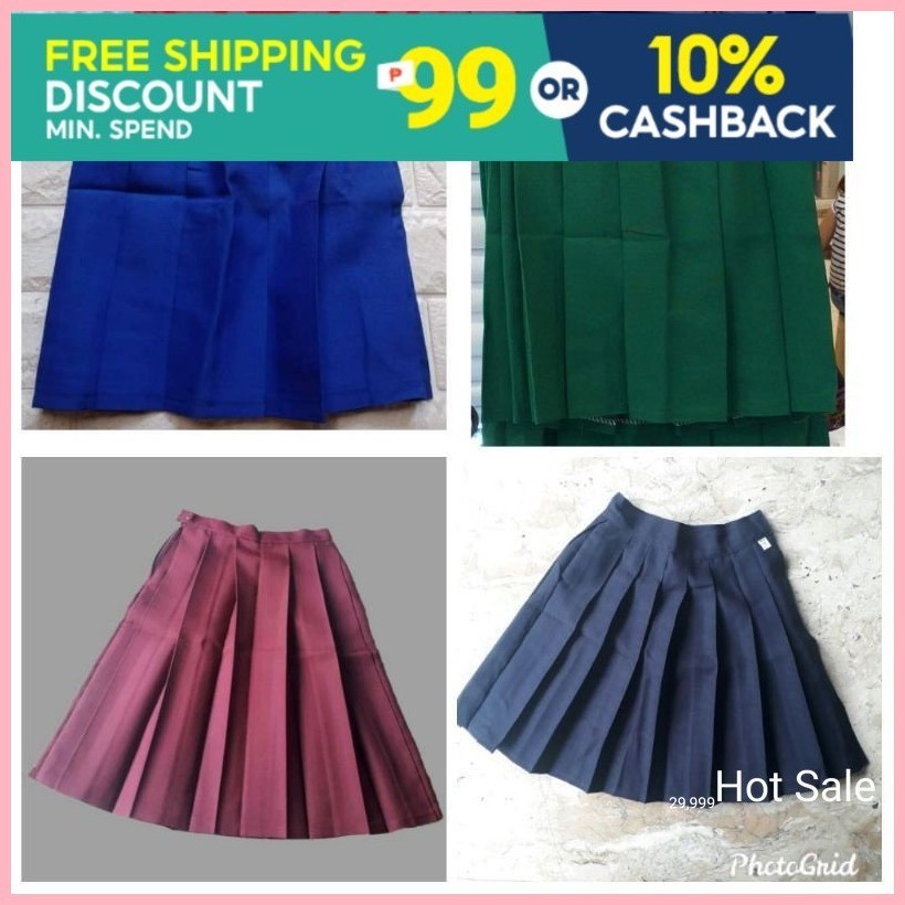 ⊕ School Uniform Palda ( Back Plits) | Shopee Philippines