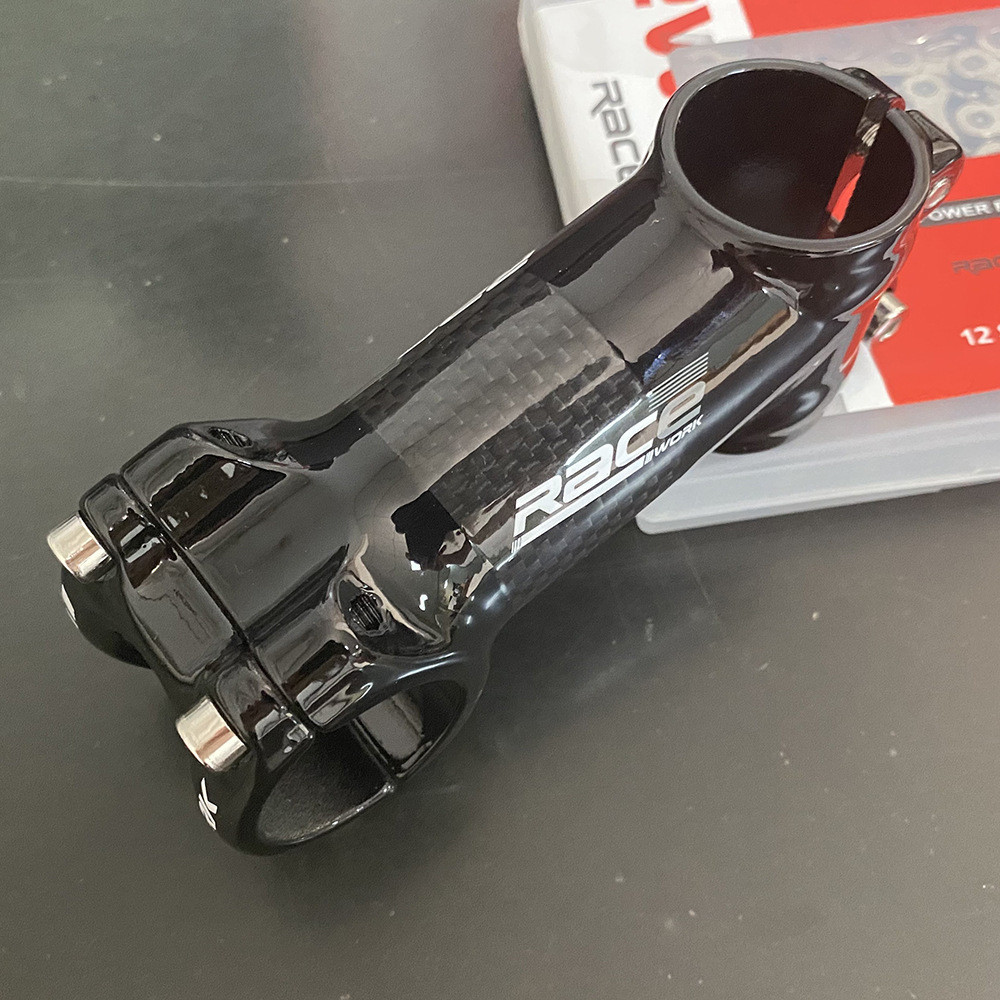 RACEWORK Carbon Fiber Handle Stem 6/17 Degrees Positive and Negative ...