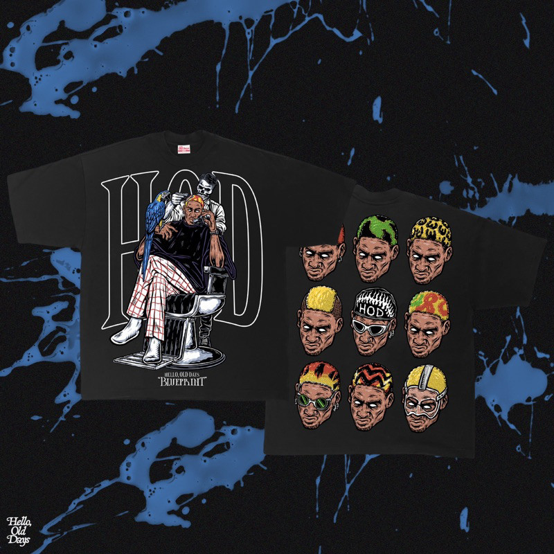 HOD - BLUEPRINT - DENNIS RODMAN TRIBUTE TEE - HELLO, OLD DAYS ...