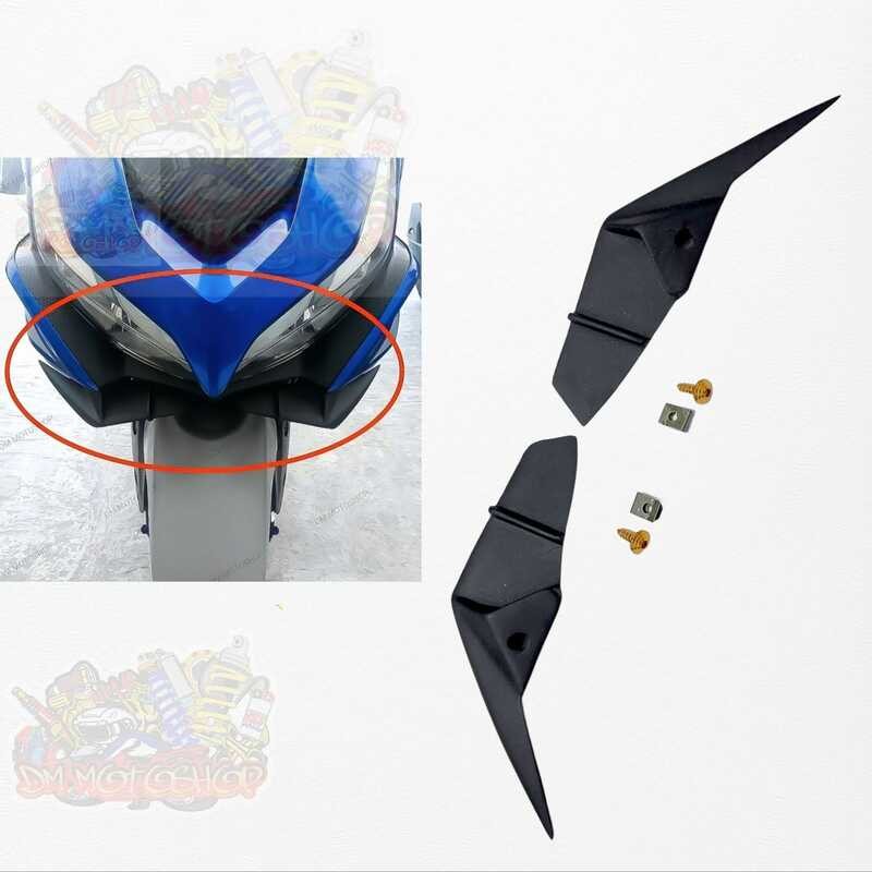 Aerodynamic Motorcycle Front Winglet Design For Yamaha Aerox V2 (Only ...
