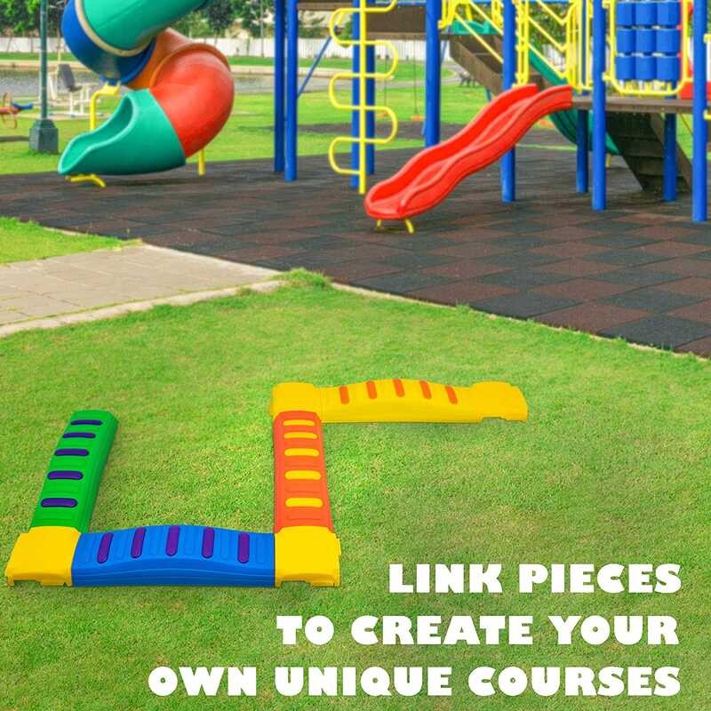 Beam Balance Gymnastics Obstacle Course For Kids Interlocking Stepping ...