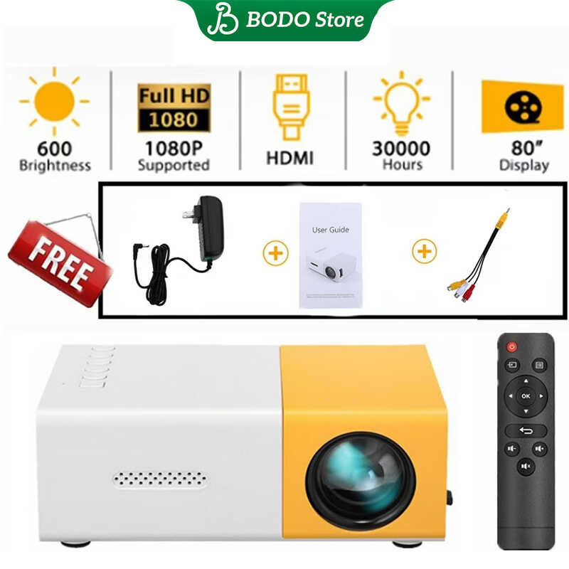 Projector Bagong Y300 Mini Portable Projector Bluetooth Screens HD ...