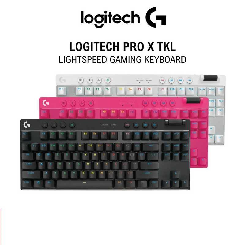 Logitech G PRO X TKL LIGHTSPEED Wireless Gaming Keyboard, Ultra ...
