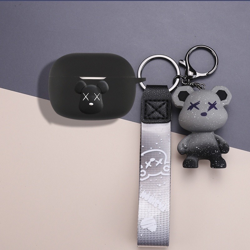 JBL Wave 200TWS Cartoon Bear Pattern Cover Glitter Briquettes Cute Doll ...