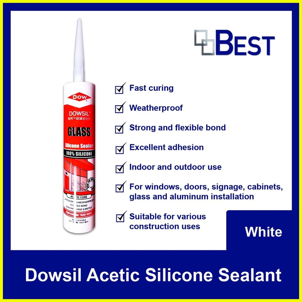 Dowsil Acetic for Glass Sealant 100% Silicone Dow Corning | Shopee Philippines