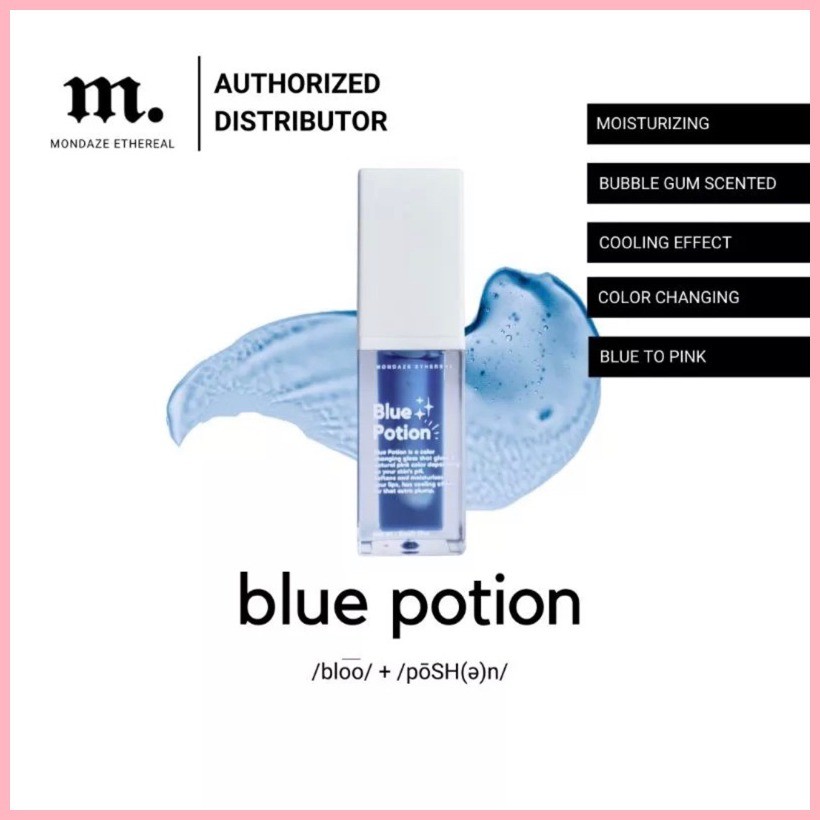 ۞ Mondaze Ethereal Roller and Chunky Blue Potion | Lip and Cheek Stain ...
