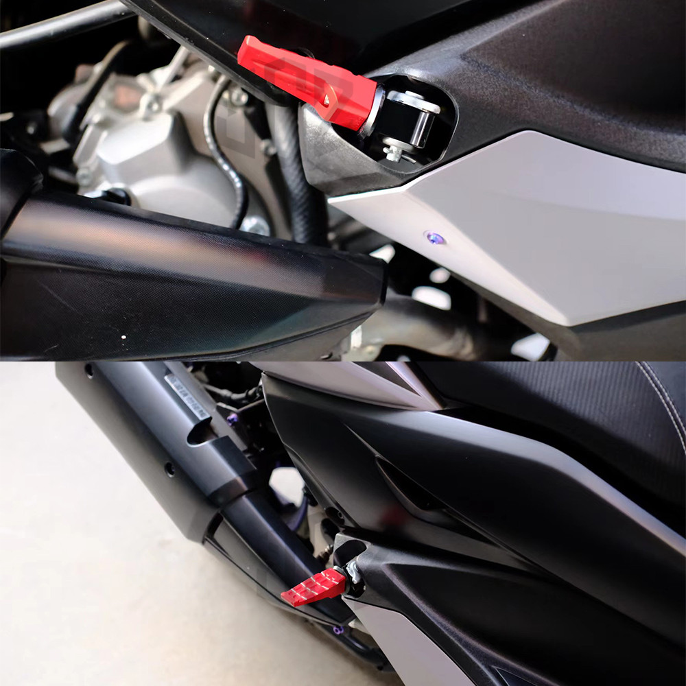 For YAMAHA Xmax300 V1 V2 2017-2024 Rear Passenger Footrest Motorcycle ...