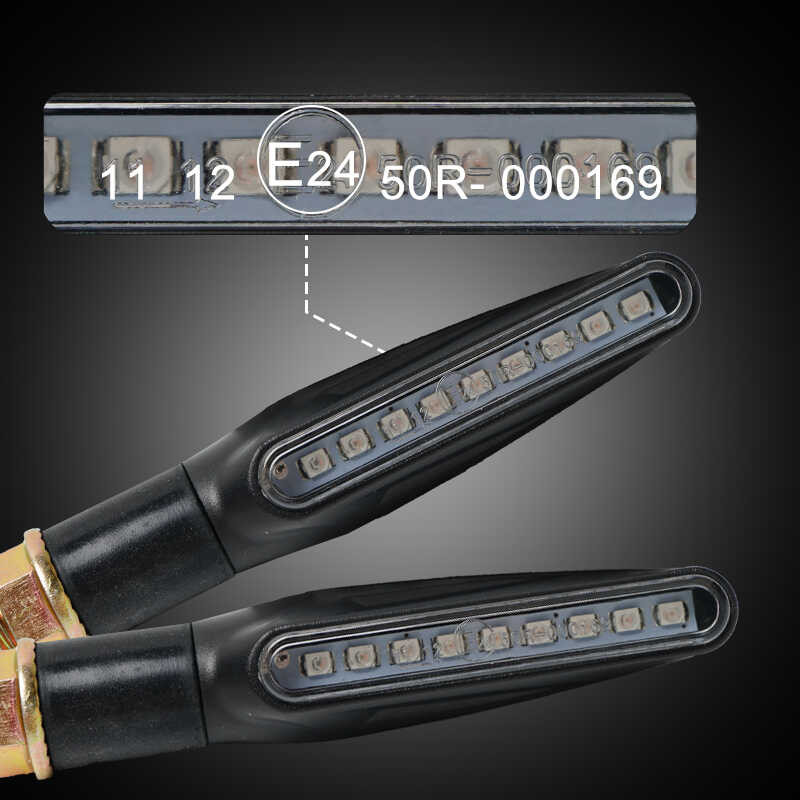 LED a Turn Signals Light E24 Mark Bker Flashing Indicator Bendable Tail ...