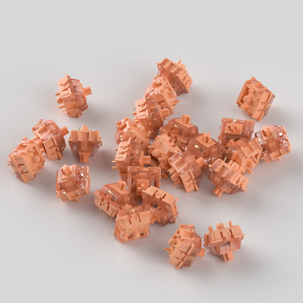 Twilight Mechanical Keyboard Switches 5pin Lin Linear Tactile Pre-lubed ...