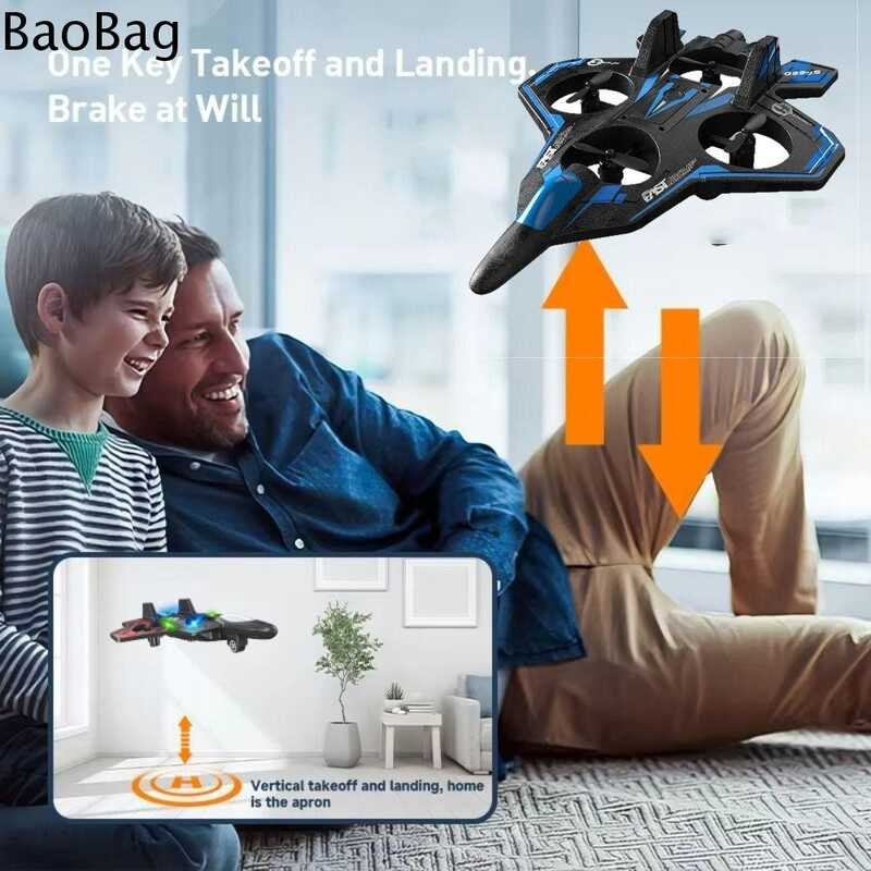 Drones LAWAGI RC Remote Control Foam Fighter EPP Foam Gravity Sensing Four Motor Helicopter Toy ...