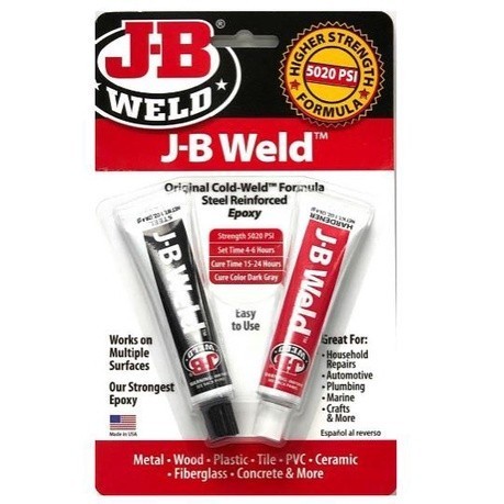 JB Weld Original Cold Weld Steel Reinforced Epoxy - New Higher Strength ...