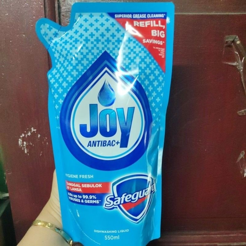 Joy Antibac + Dishwashing Liquid 550ml x 1pouch | Shopee Philippines
