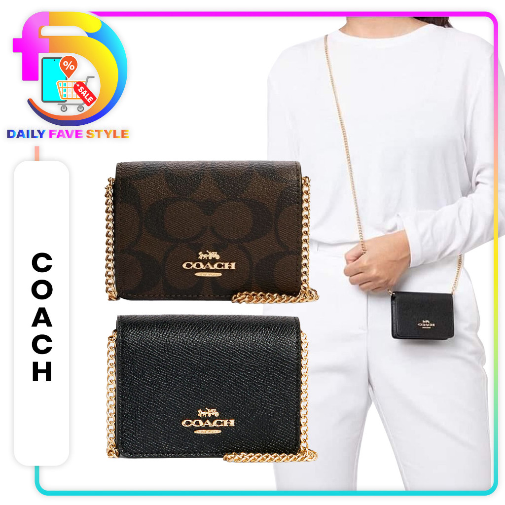 Coach Mini Wallet on a chain | Shopee Philippines
