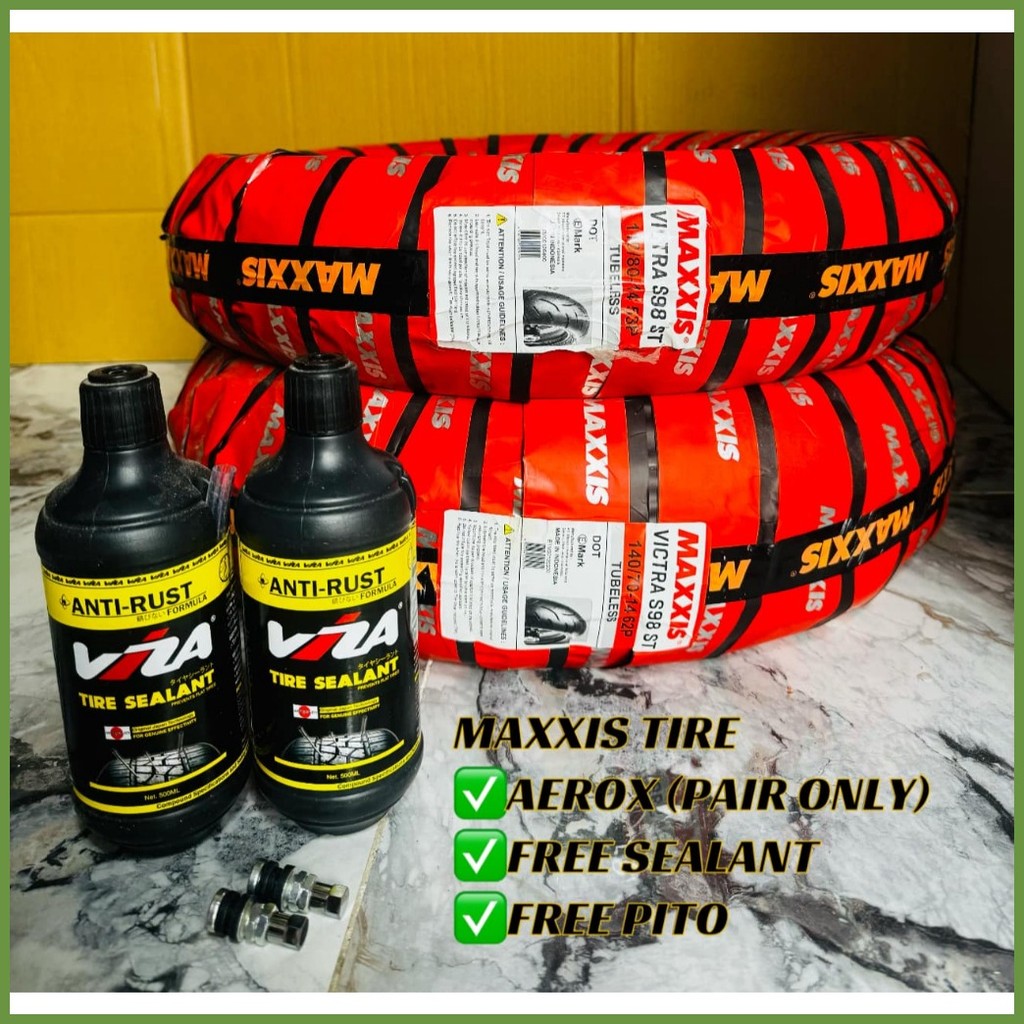 MAXXIS VICTRA TUBELESS TIRE REAR 140/70-14 / FRONT 110/80-14 AEROX V1 ...
