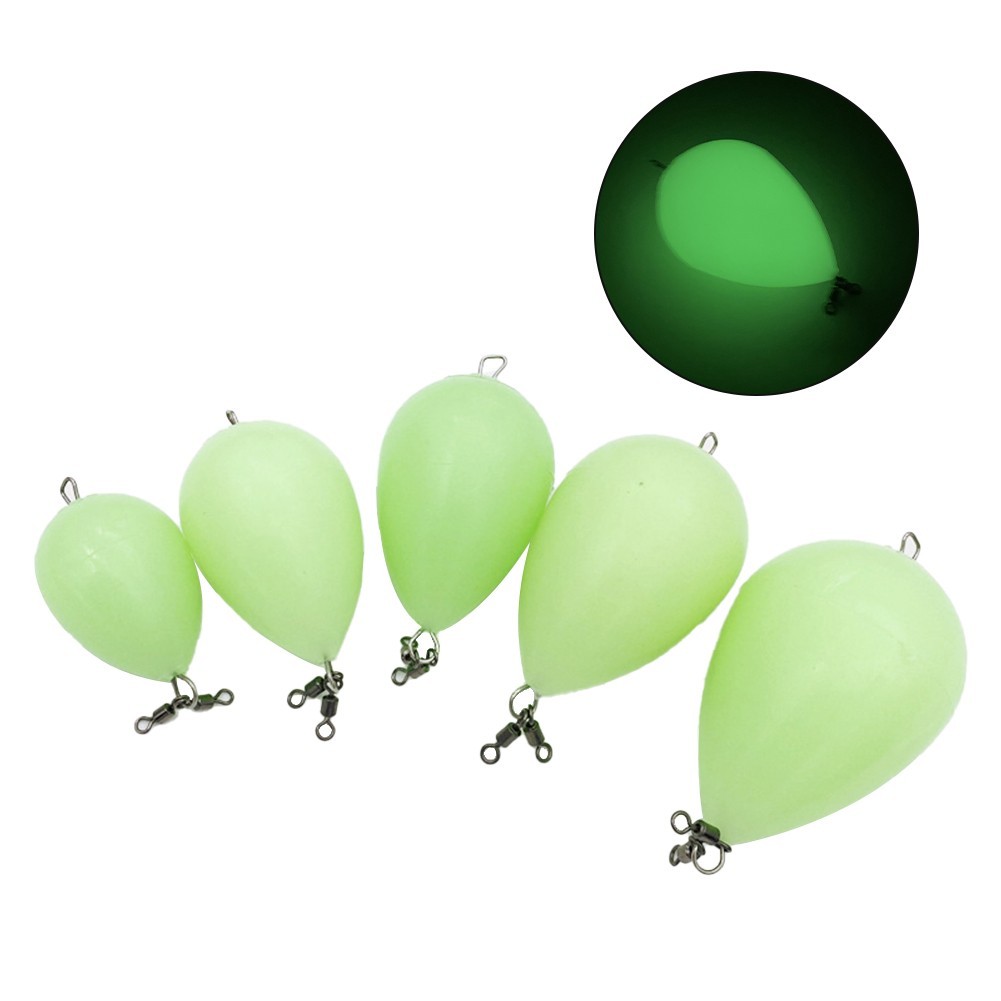 [Hot-MR] Night Fishing Luminous Egg Float Upward Bobber Fishing Floats ...